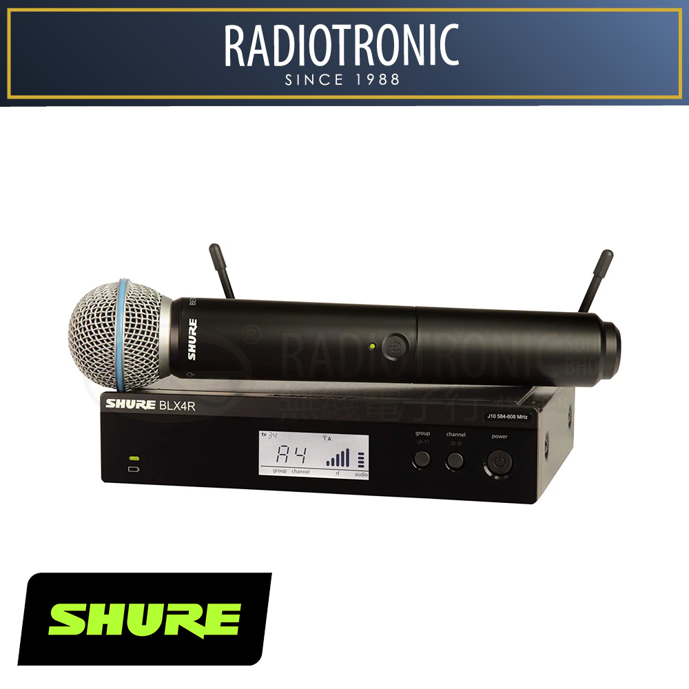 Shure BLX24R/B58 (BLX24RA/B58-J10) – Vocal Wireless System W/BETA58 ...