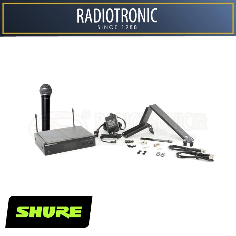 Shure BLX24R/PG58 – Wireless Microphone System with Handheld Vocal Mic – Radiotronic