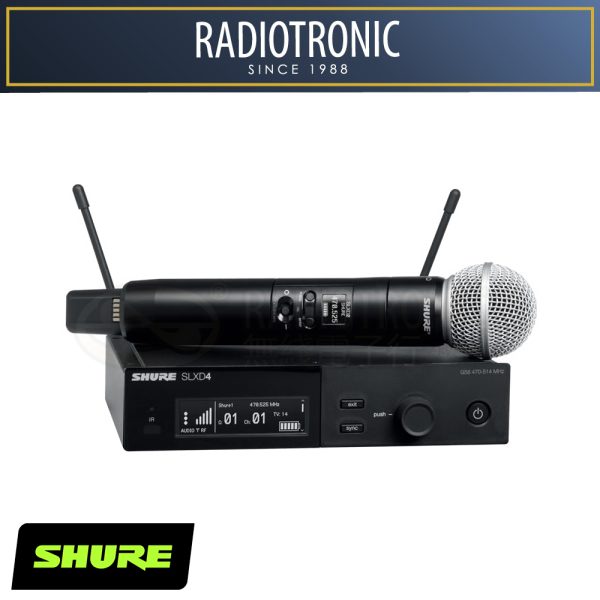 Shure SLXD24/SM58 Wireless System with SM58 Handheld Transmitter – Radiotronic